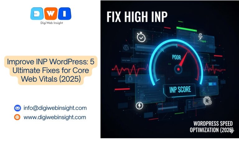 Improve INP WordPress: 5 Ultimate Fixes for Core Web Vitals (2025)